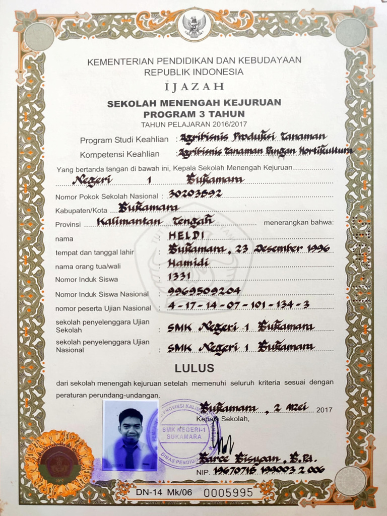 Ijazah Heldi | PDF