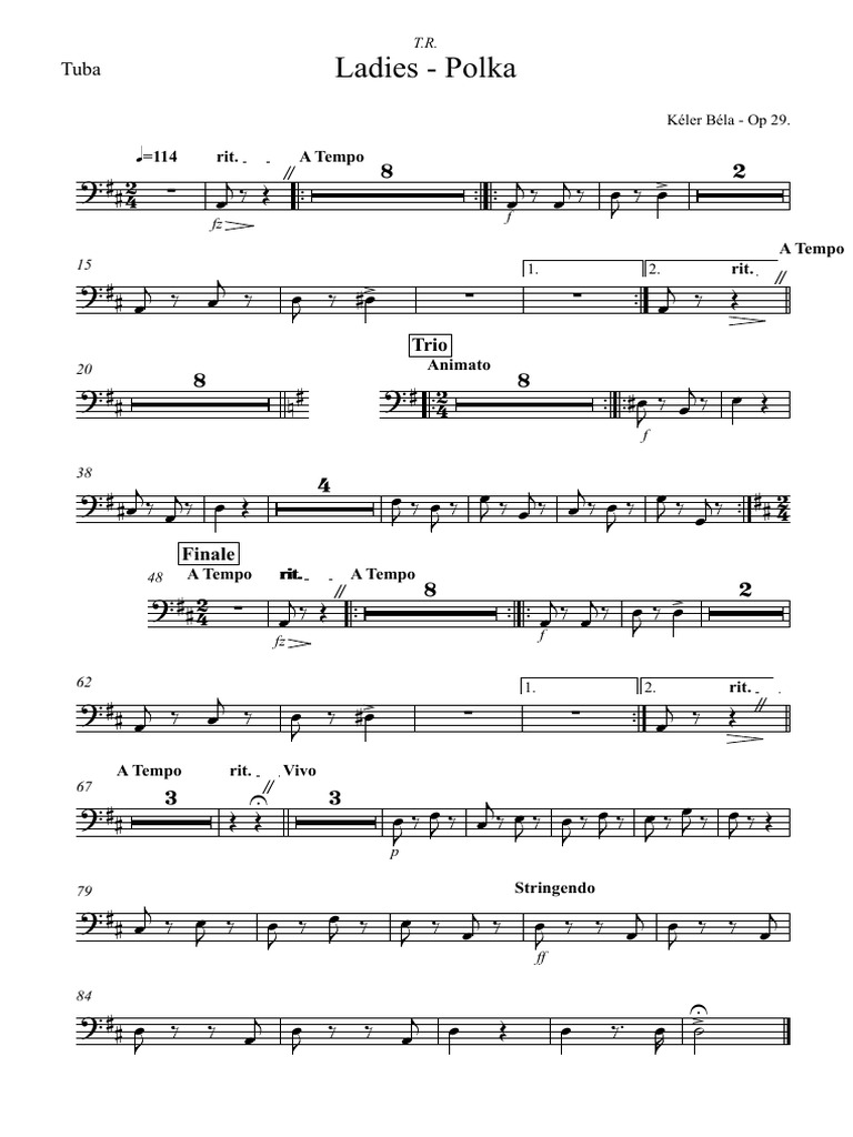 Ladies Polka - Tuba | PDF