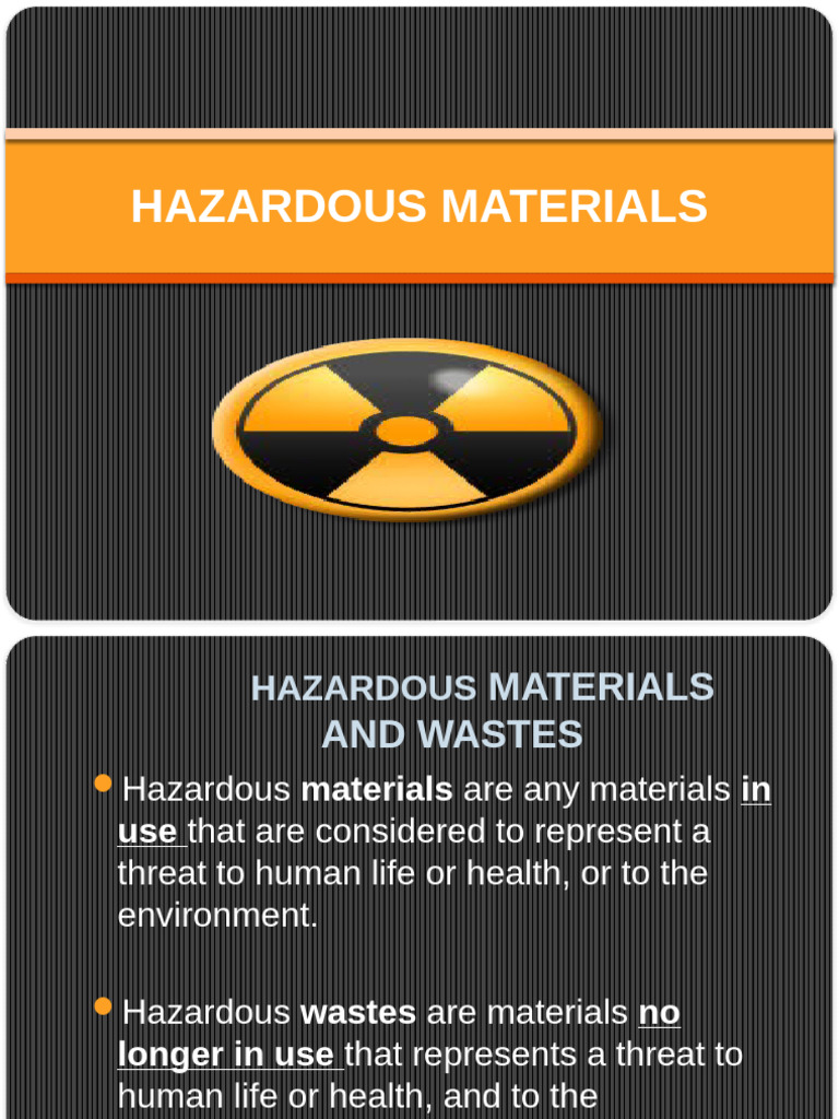 Hazardous Materials and Safety Guidelines | PDF | Labor Relations ...