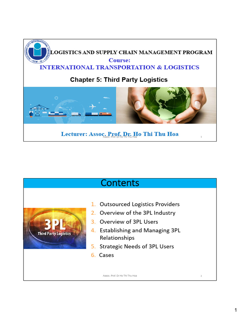 Understanding Third Party Logistics | PDF | Cargo | Logistics