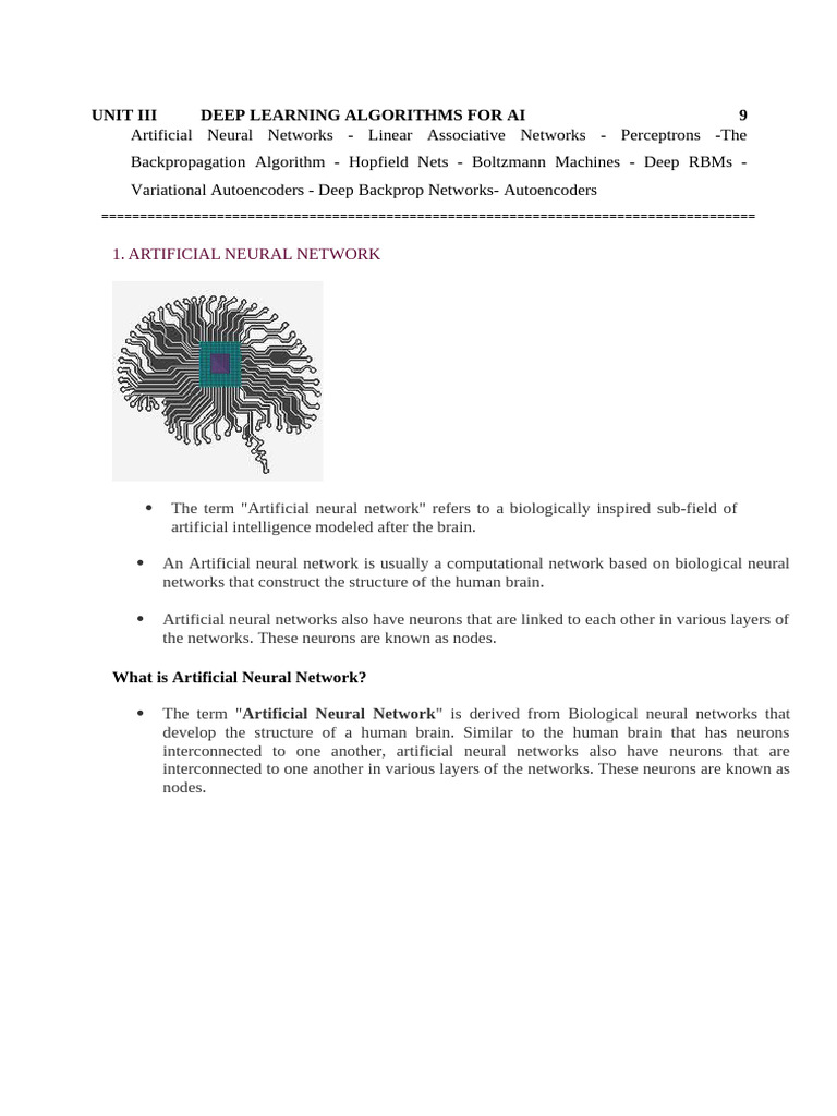 1artificial Neural Network Tutorial Pdf Neuron Applied Mathematics