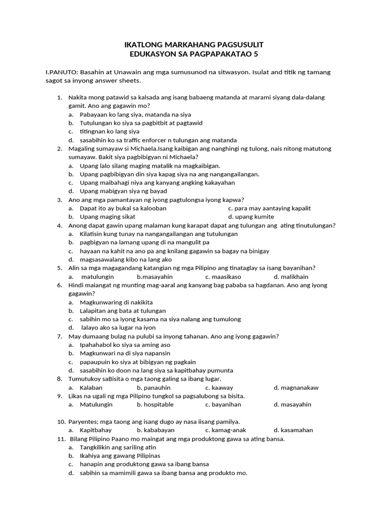 PT - Esp 5 - Q3 | PDF