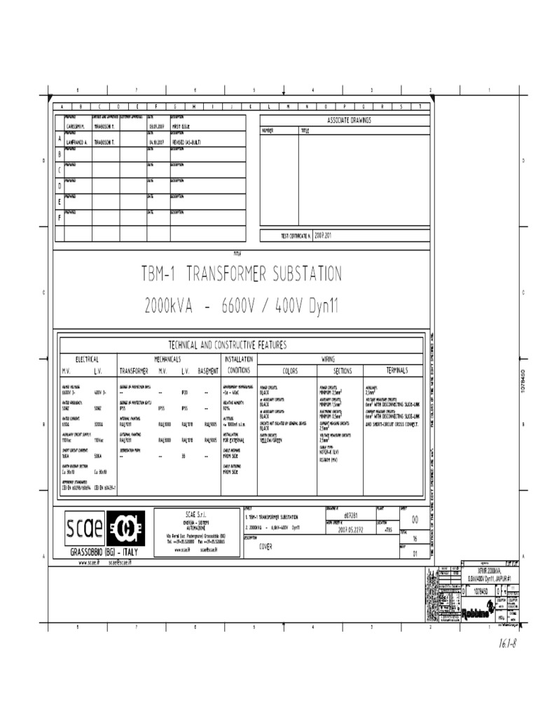 2000kVA Transformer | PDF