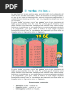 Introducción al verbo "to be" en inglés | PDF | Verbo | Idiomas