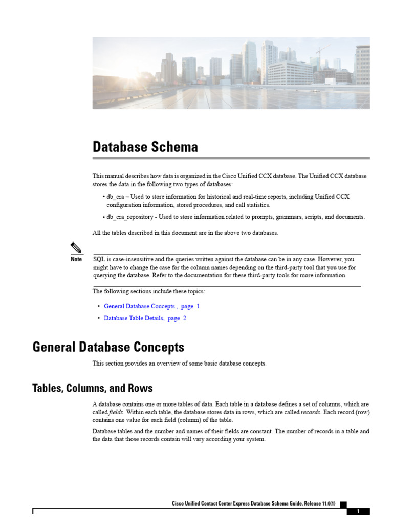 UCCX BK CF9FAD2A 00 Cisco-Unified-Ccx-Database-Schema Chapter 00 | PDF | Databases | Table ...