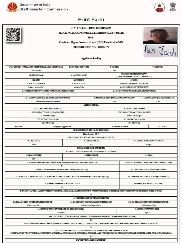 Candidate Portal Awn Jacob | PDF