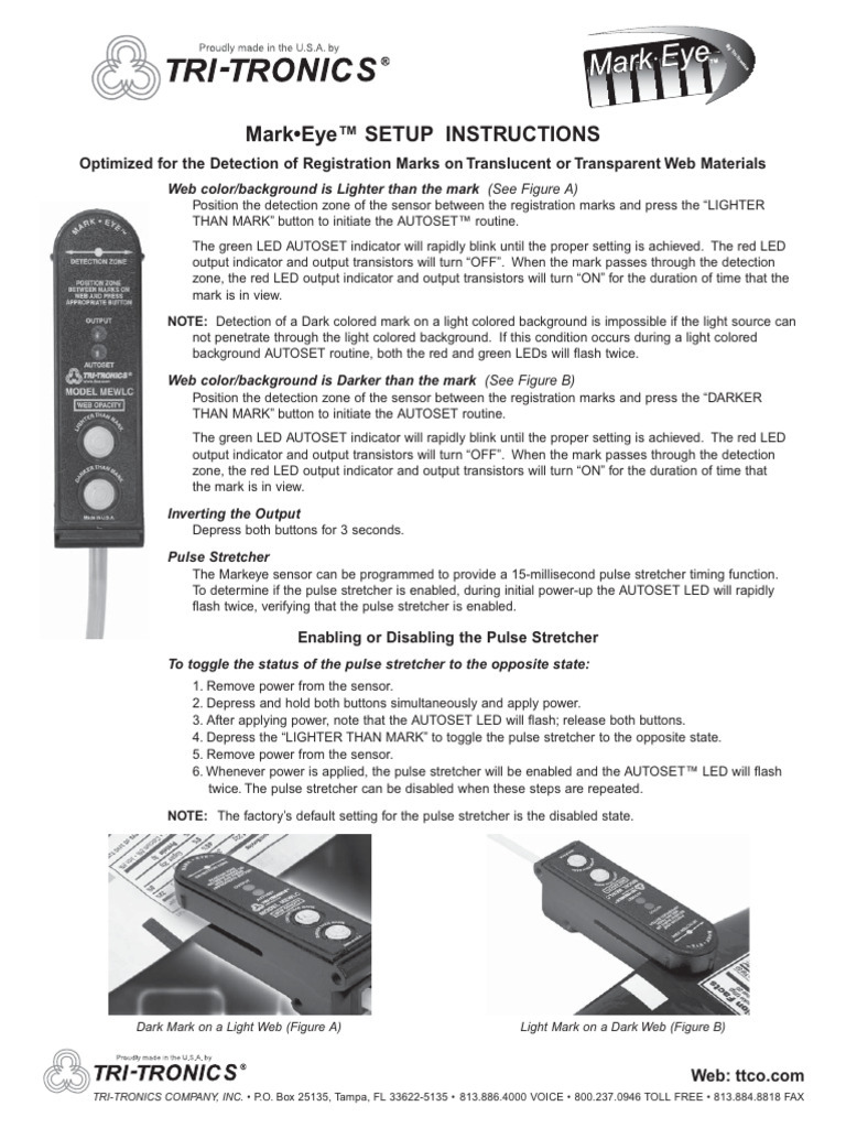070-0149 Mark Eye-Instructions | PDF | Light Emitting Diode | Bipolar Junction Transistor