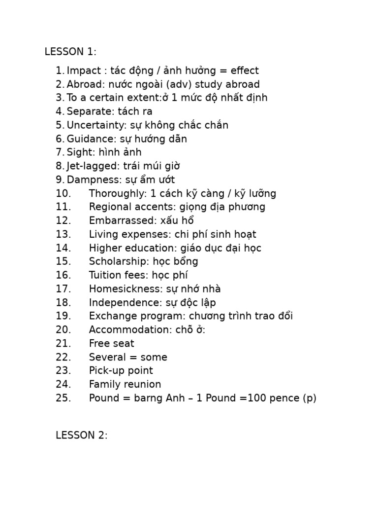 Lesson 1 | PDF