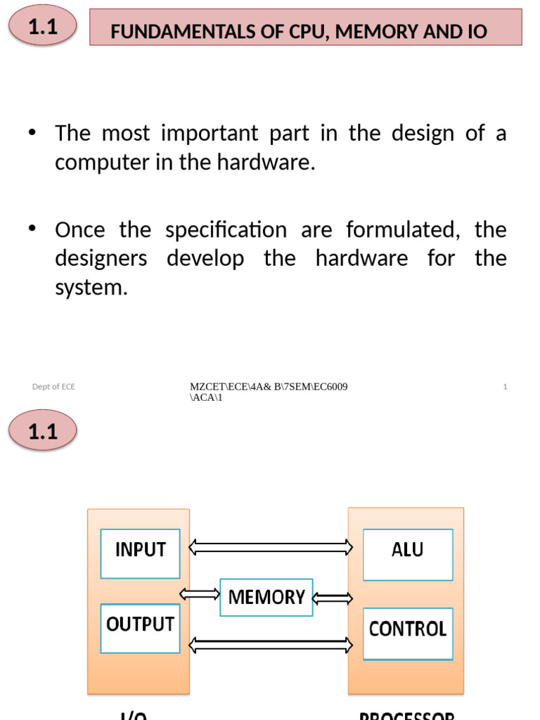 Fundamentals of Cpu, Memory and Io | PDF | Computer Data Storage | Input/Output