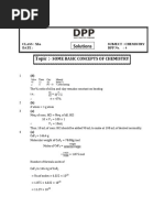 Some Basic Concepts of Chemistry Formula Sheet | PDF | Science & Mathematics