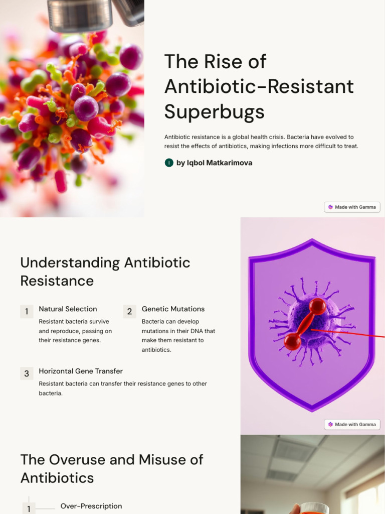 The-Rise-of-Antibiotic-Resistant-Superbugs | PDF | Antimicrobial Resistance | Health Sciences