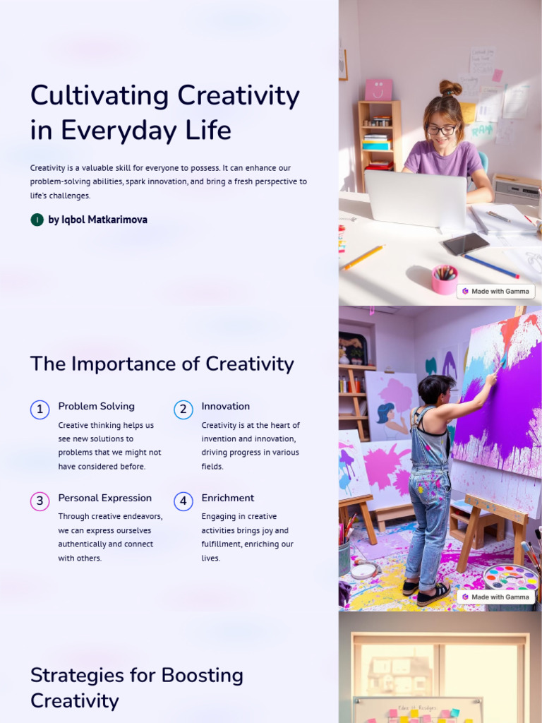 Cultivating Creativity in Everyday Life | PDF