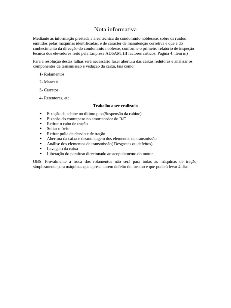 Nota Informativa | PDF