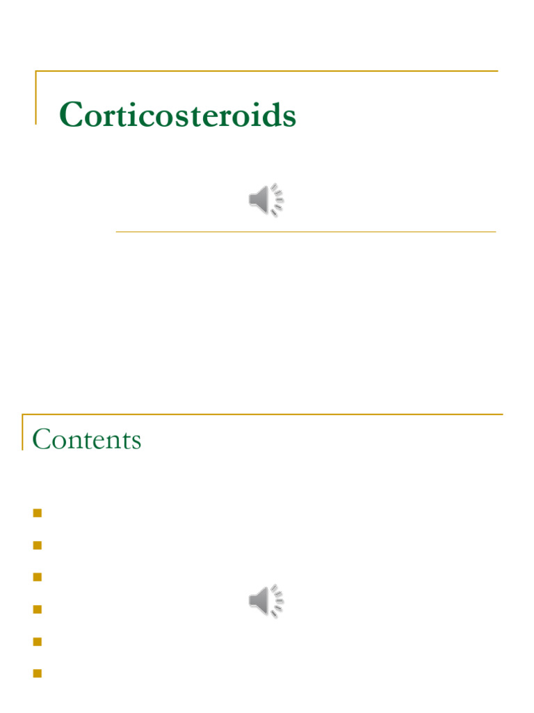 Corticosteroids | PDF | Corticosteroid | Diseases And Disorders