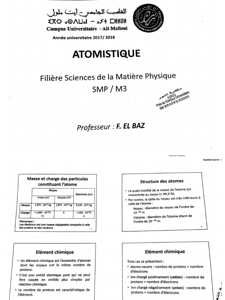 Atomistique (Ibn Zohr) | PDF
