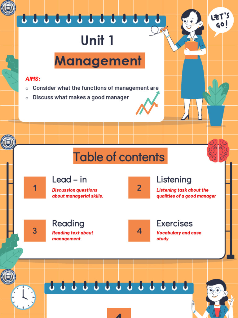 Unit 1.1 - Management - For Students | PDF | Business | Business Economics