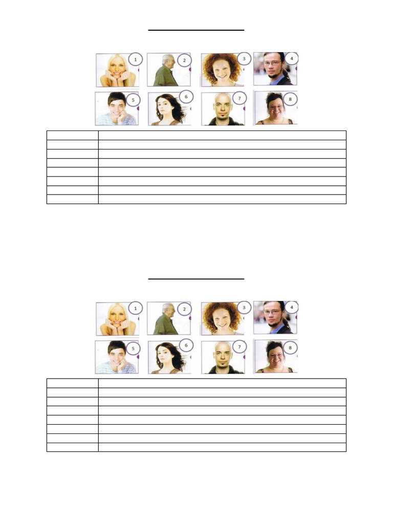 Descripción física de personas | PDF