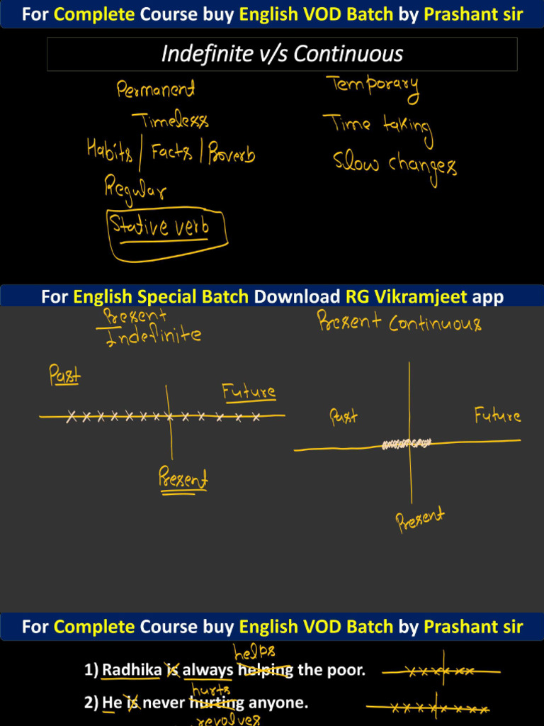 Tense 03 (Class Notes) | PDF