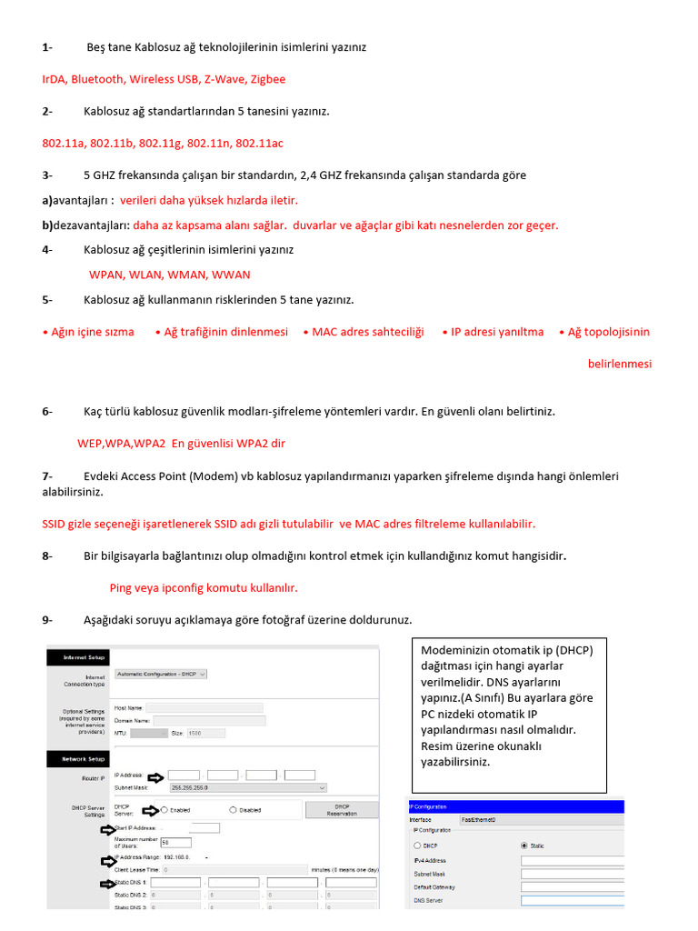 Ag - Yon - Calisma Cevap-1 | PDF