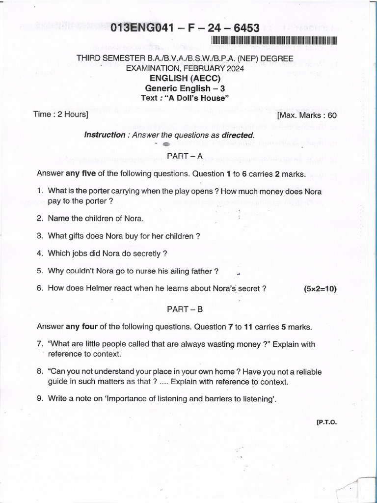 Aecc - Engish - III | PDF