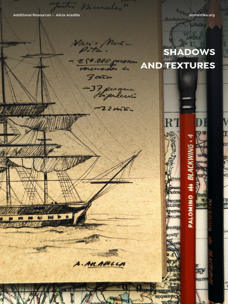 U4 01 Shadows And Textures In Pencil En Pdf Drawing