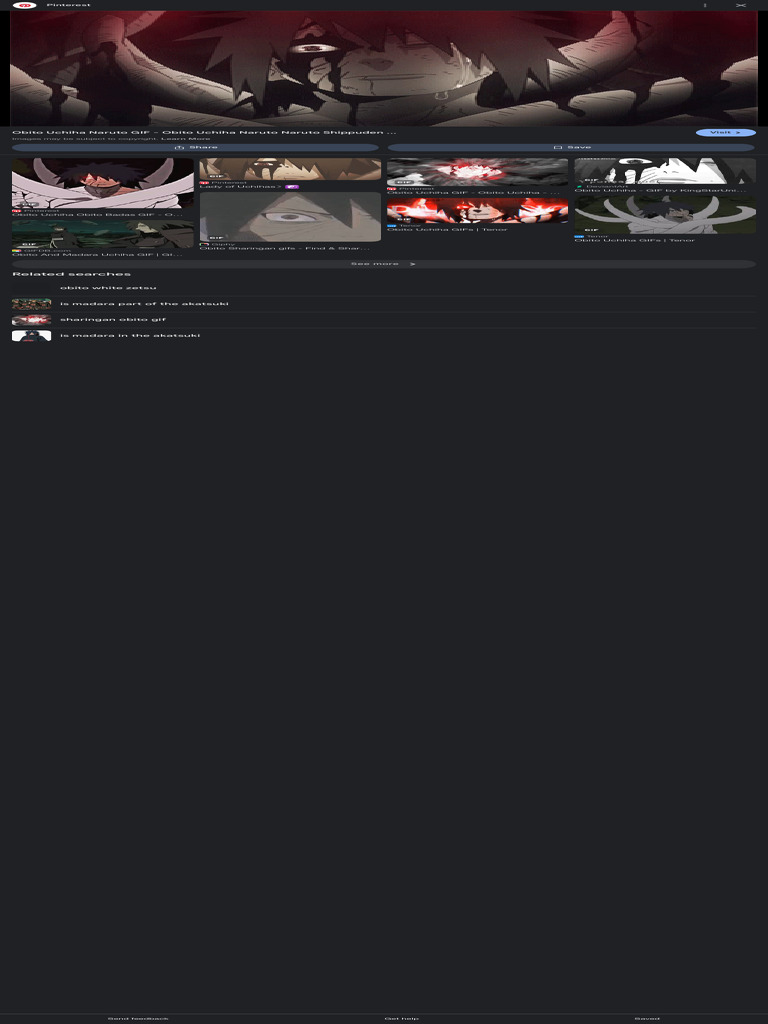 Obito Uchiha Naruto GIF Collection | PDF