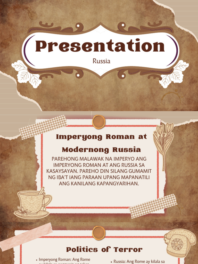 Gr.8 Araling Panlipunan Imperyong Roman at Russia | PDF