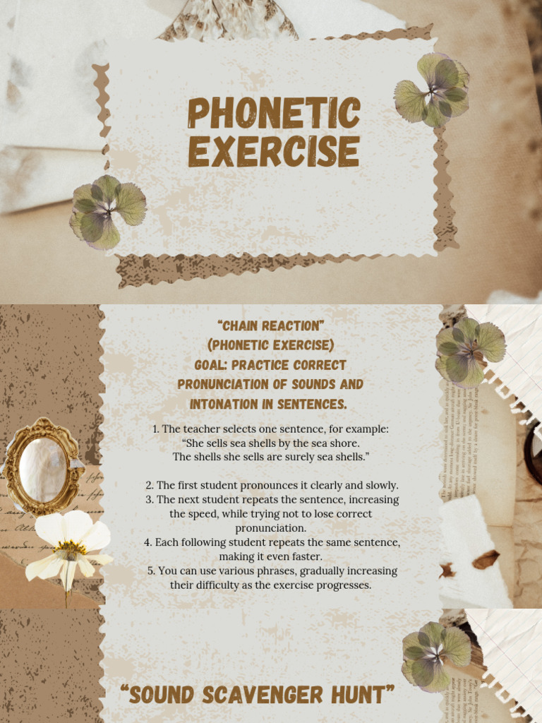 Phonetic Exercise PDF | PDF