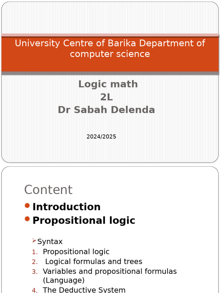 chap 1 | PDF | Logic | If And Only If