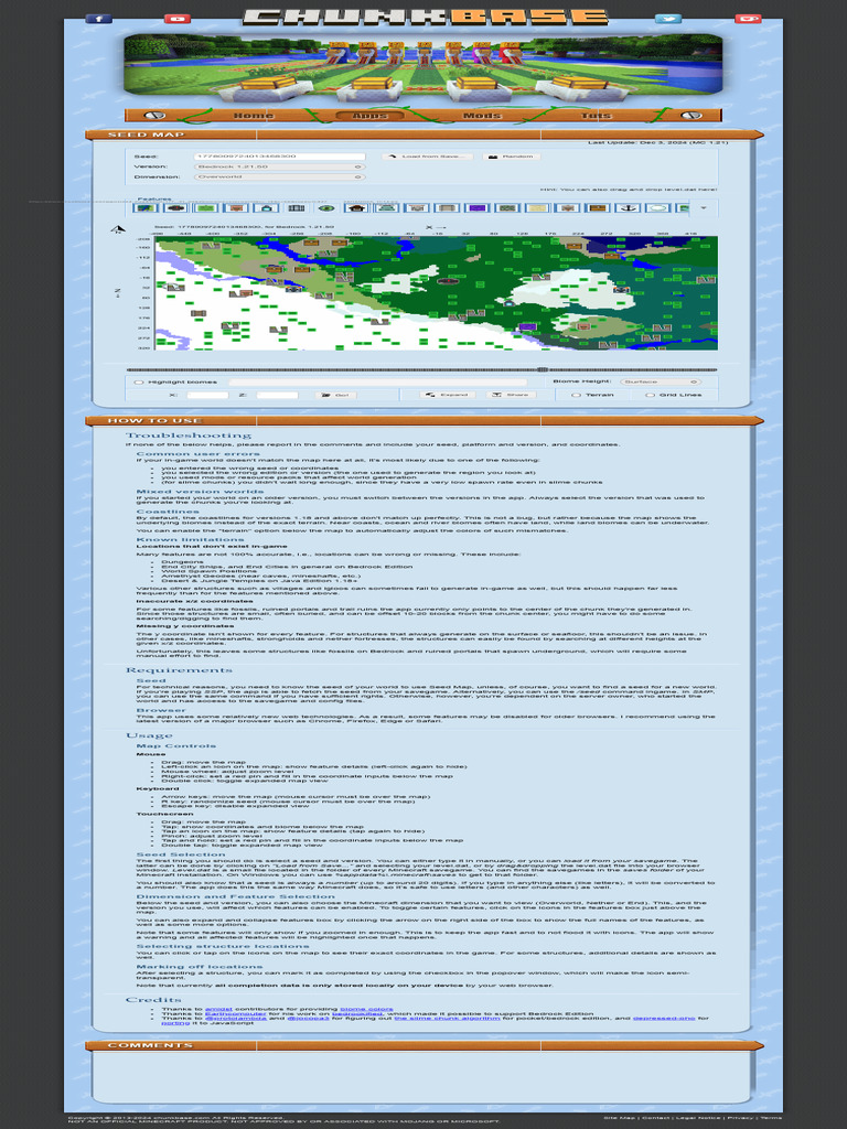 Seed Map - Minecraft App | PDF | Minecraft | Icon (Computing)