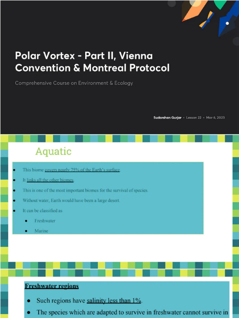 LCT - 22 - Polar Vortex Part II Vienna Convention Montreal Protocol No Anno | PDF