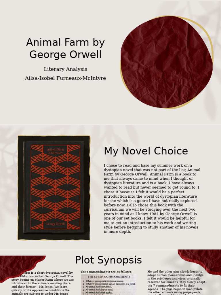 Animal Farm: Dystopian Literary Analysis | PDF
