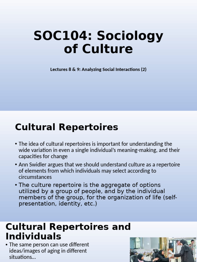 Lecture 8 & 9 - Analyzing Social Interactions | PDF | Identity (Social ...
