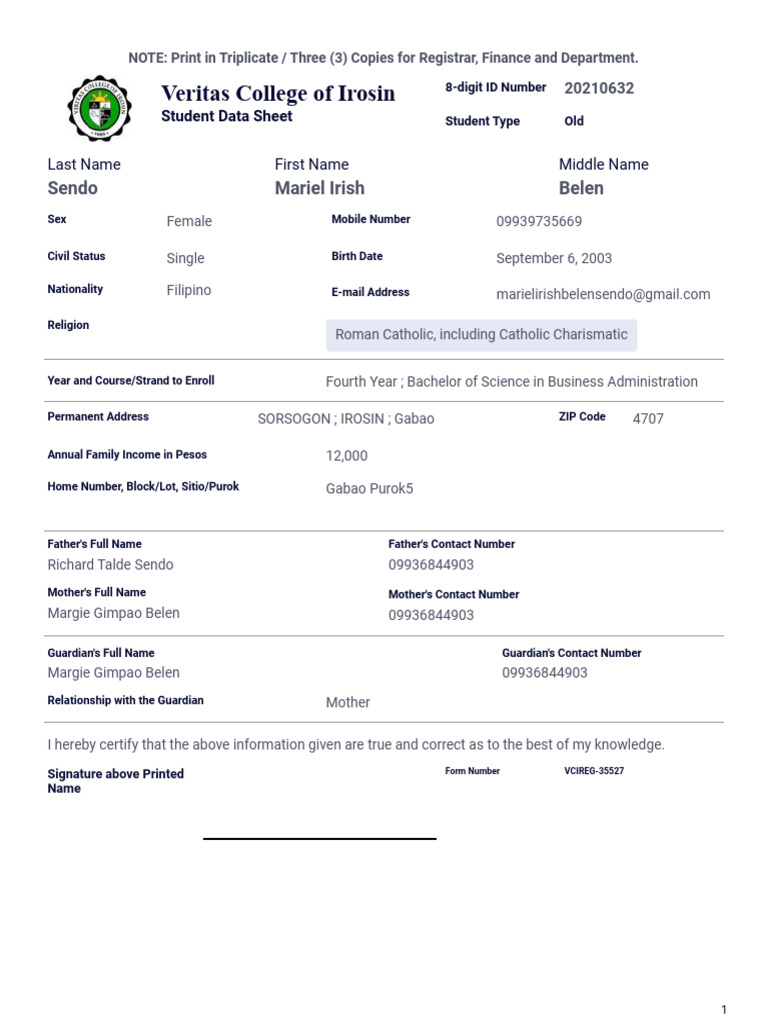 Sendo Mariel Irish | PDF