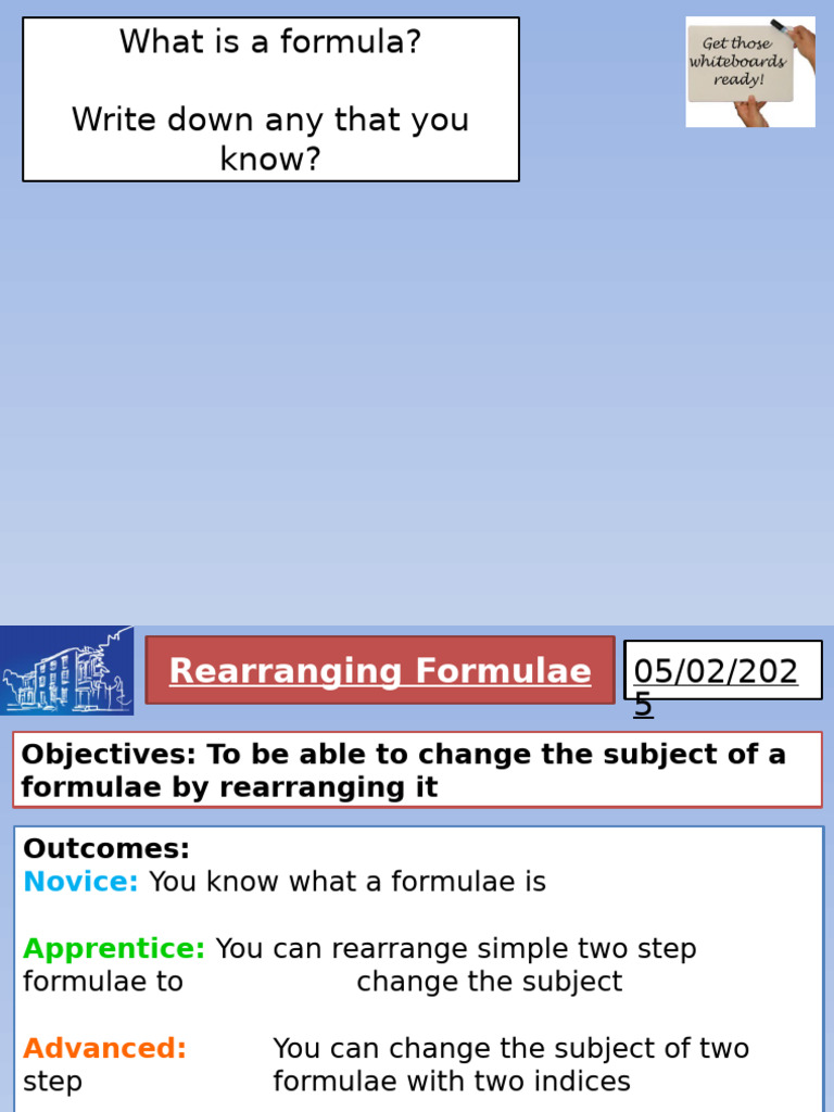 9X Rearranging Formulae | PDF | Mathematics | Mathematical Notation