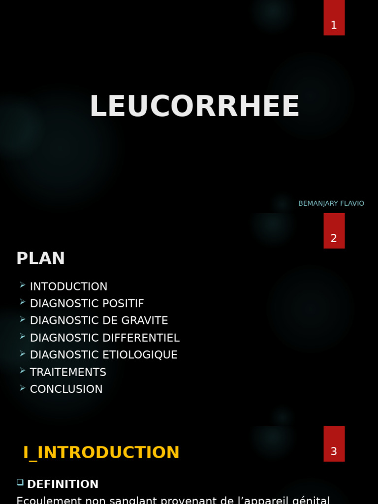 Leucorrhée : Diagnostic et Traitements | PDF | Immunologie | Médecine ...