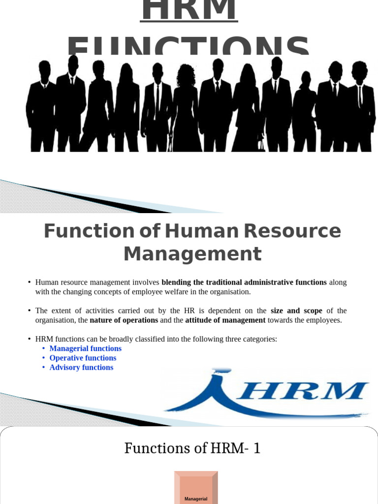 Functions of HRM-1 | PDF | Human Resource Management | Human Resources