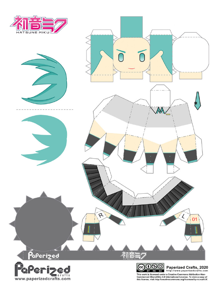 Vocaloid Hatsune Miku Papercraft | PDF