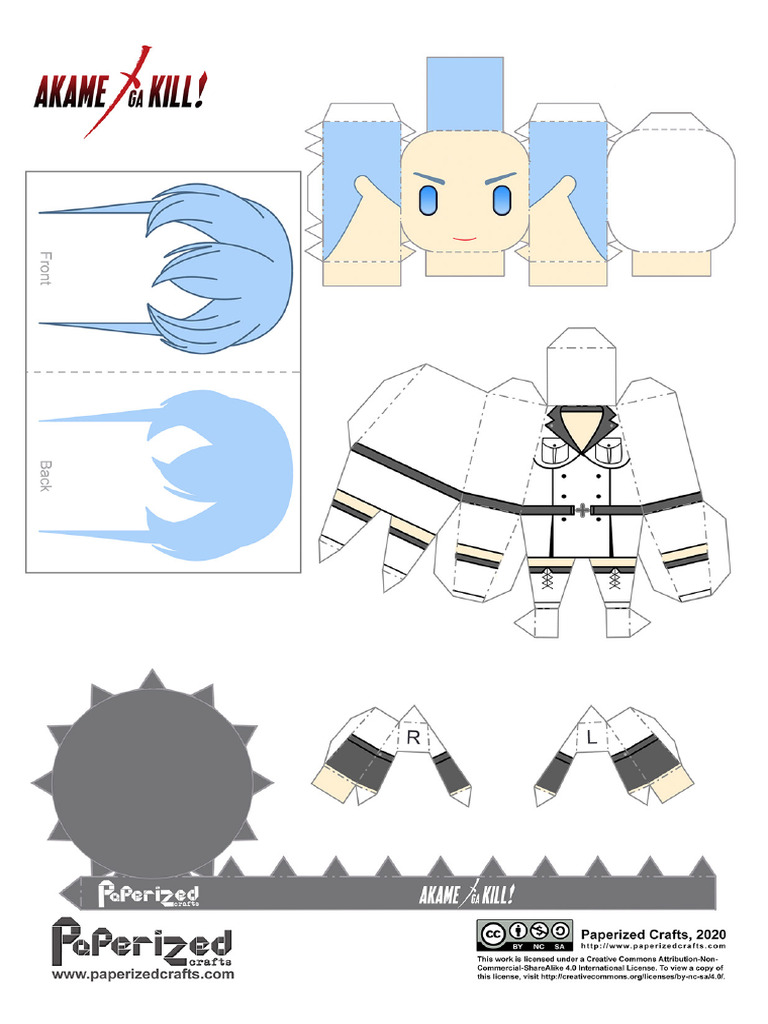 Akame Ga Kill Esdeath Papercraft | PDF