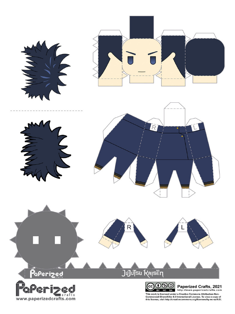 Jujutsu Kaisen Megumi Fushiguro Papercraft | PDF