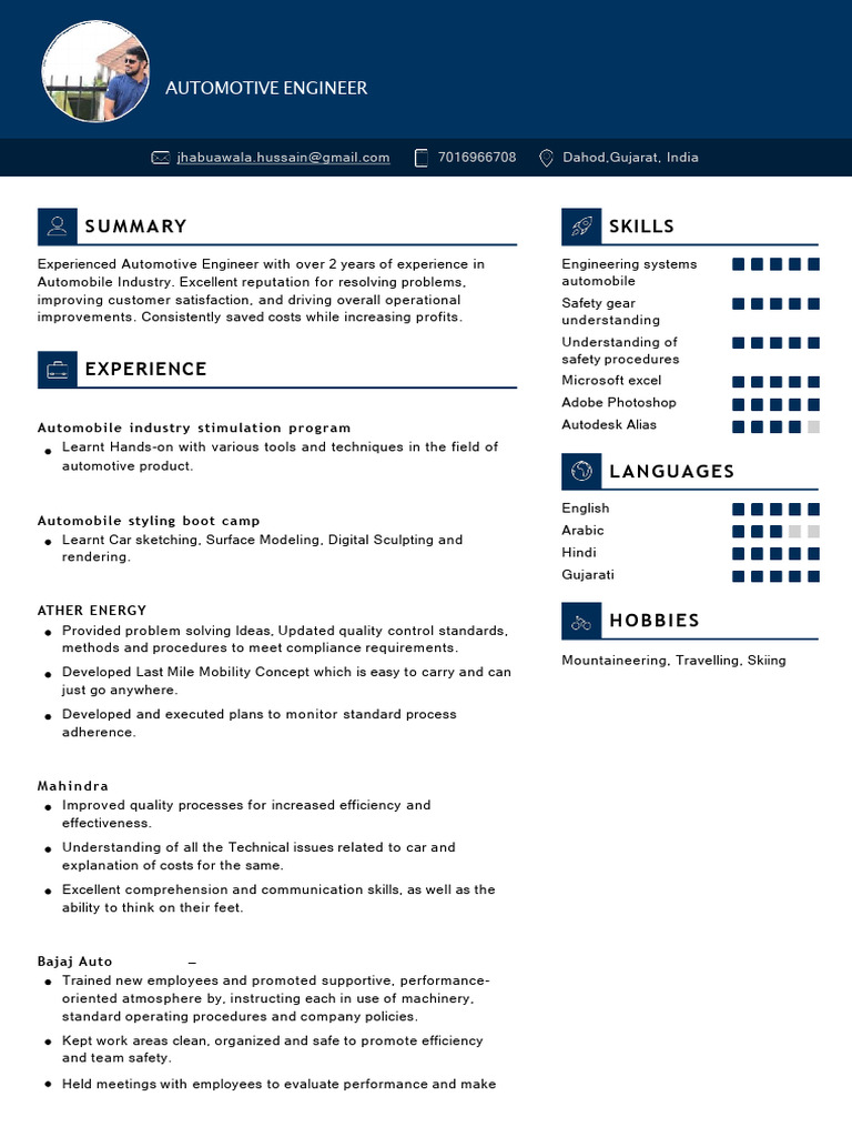 Hussain Jhabua Cv24 | PDF