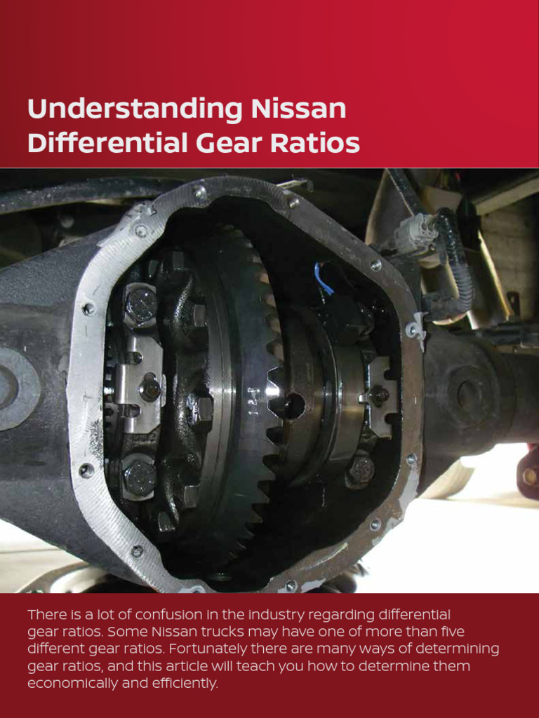 Understanding NIssan Differential Gear Ratios | PDF | Axle | Gear