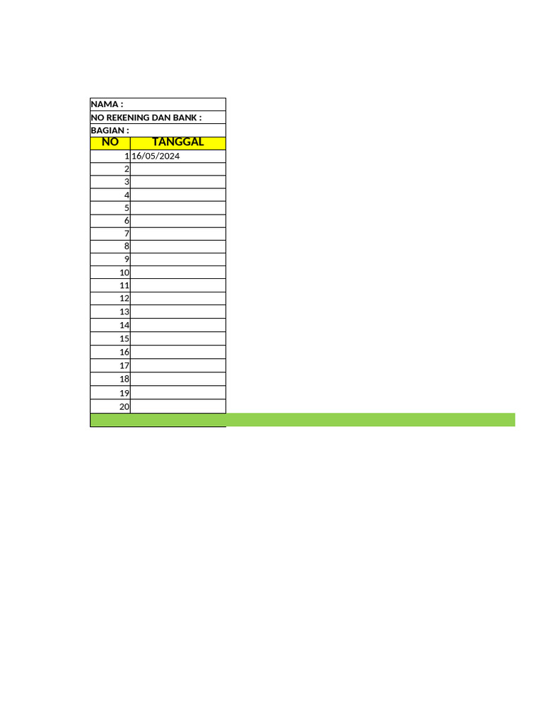 Formulir Pengajuan Klam Reimbursement 1 | PDF