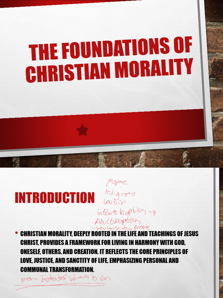 The Foundations of Christian Morality | PDF | Christian Ethics | Ten ...