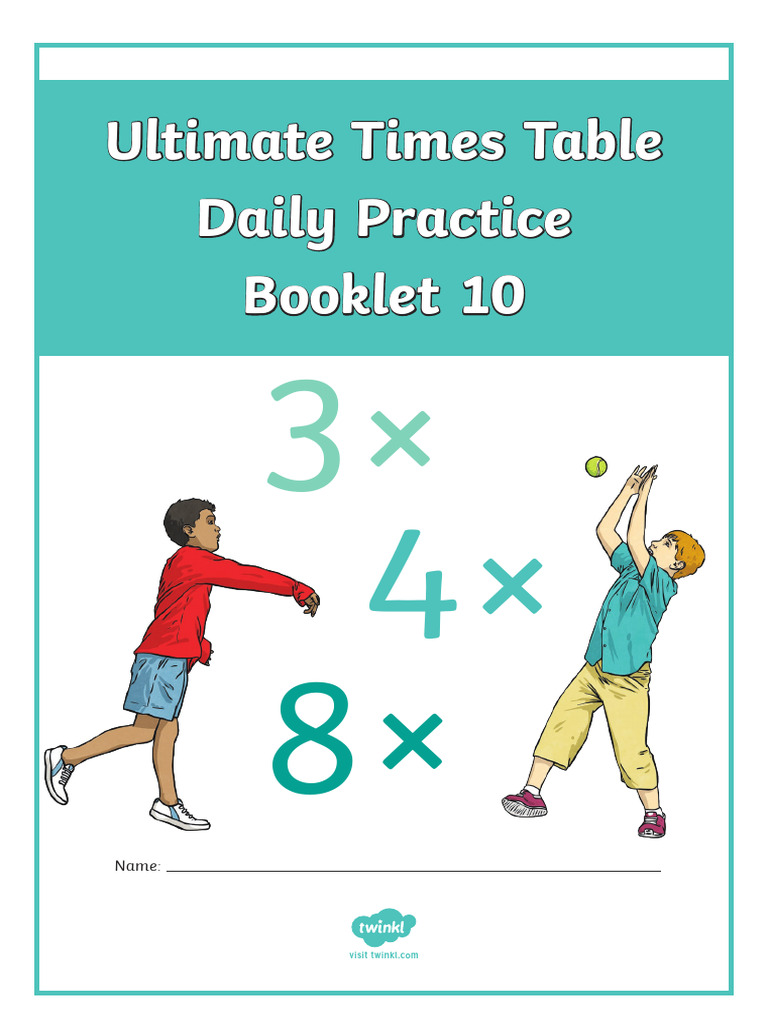 Ultimate Times Table Practice Book | PDF