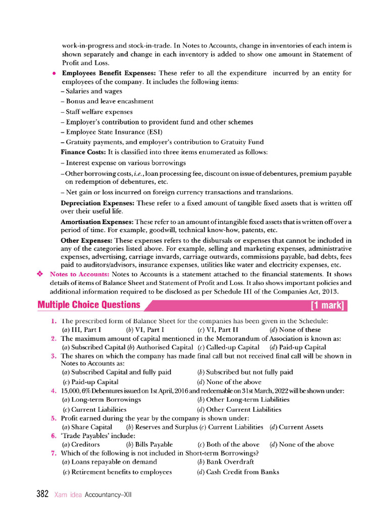 Accountancy Imp Qs For Viva and Final Written Exam 2024 | PDF | Income Statement | Expense