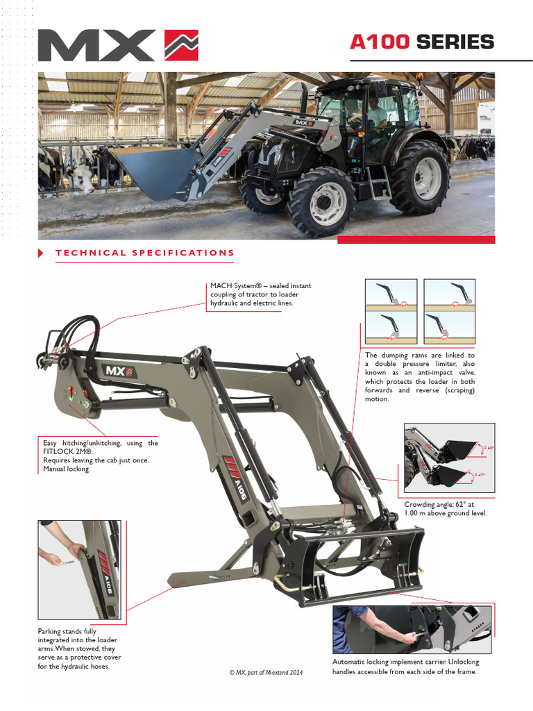 En A100 Fiche-Produit | PDF | Loader (Equipment) | Tractor