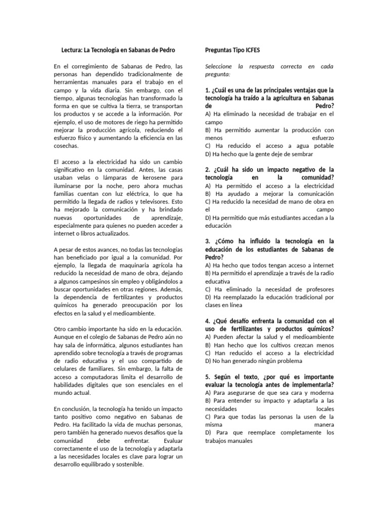 Texto 11 Grado | PDF | Agricultura | Internet