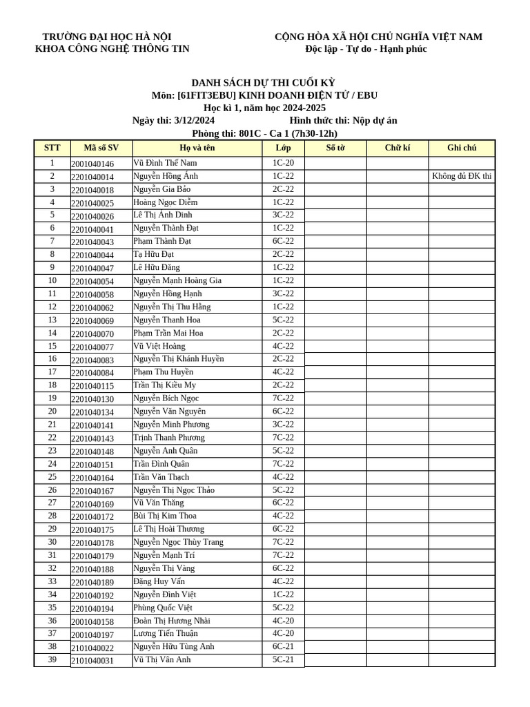 FINAL EBU, HK1, 2024-2025 | PDF
