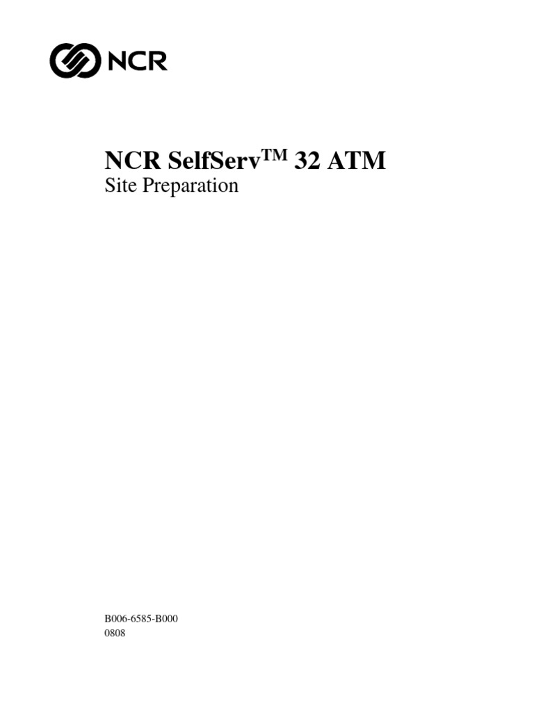 selfserv_32 | PDF | Electromagnetic Interference | Automated Teller Machine